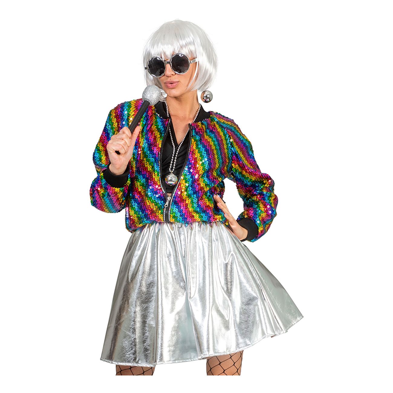Bombarjacka Rainbow med Paljetter | Partykungen