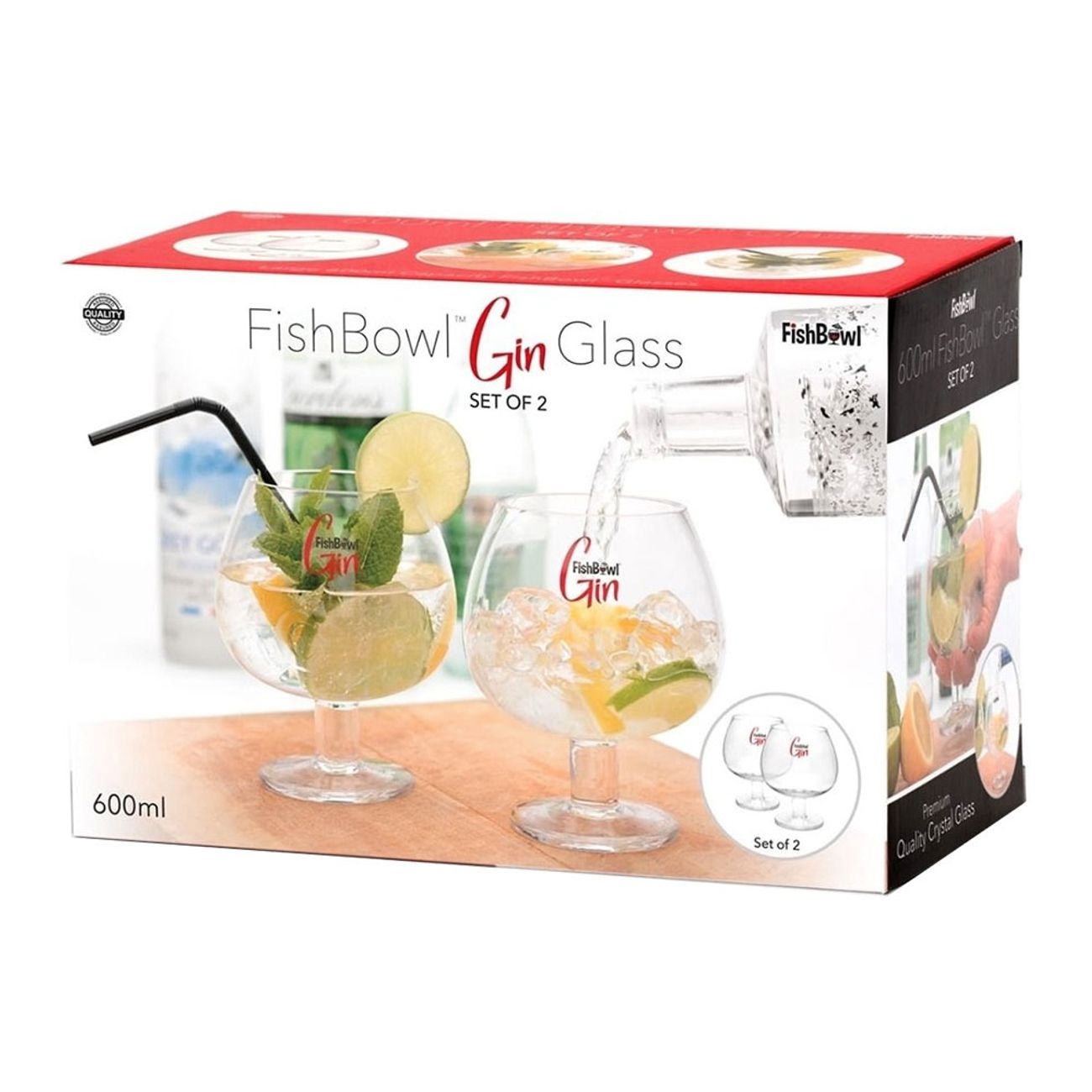 FishBowl Gin Glass Partyking