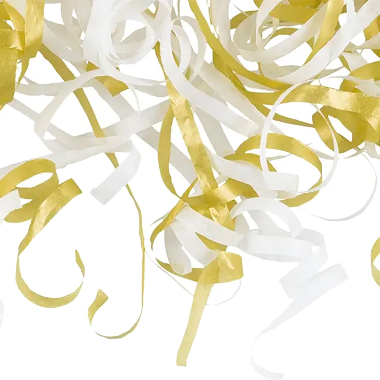 Konfettikanon Streamers Happily Ever After Gull/Hvit | Partyking