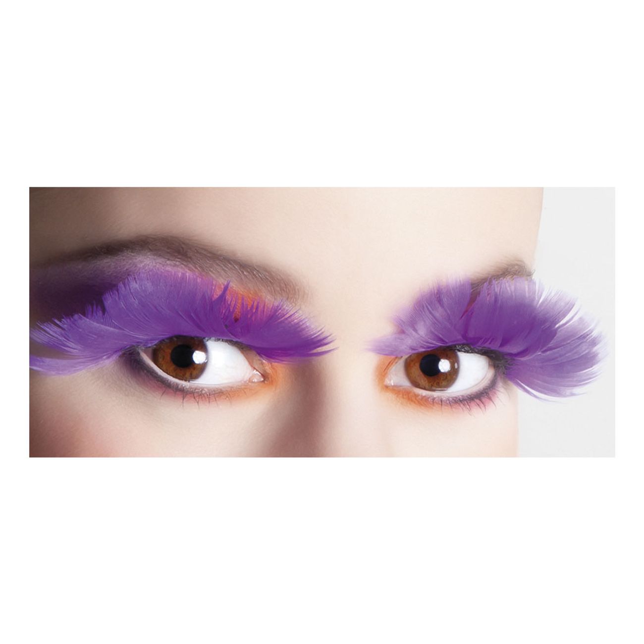 Falske Øjenvipper Fjer Lilla | Partyking