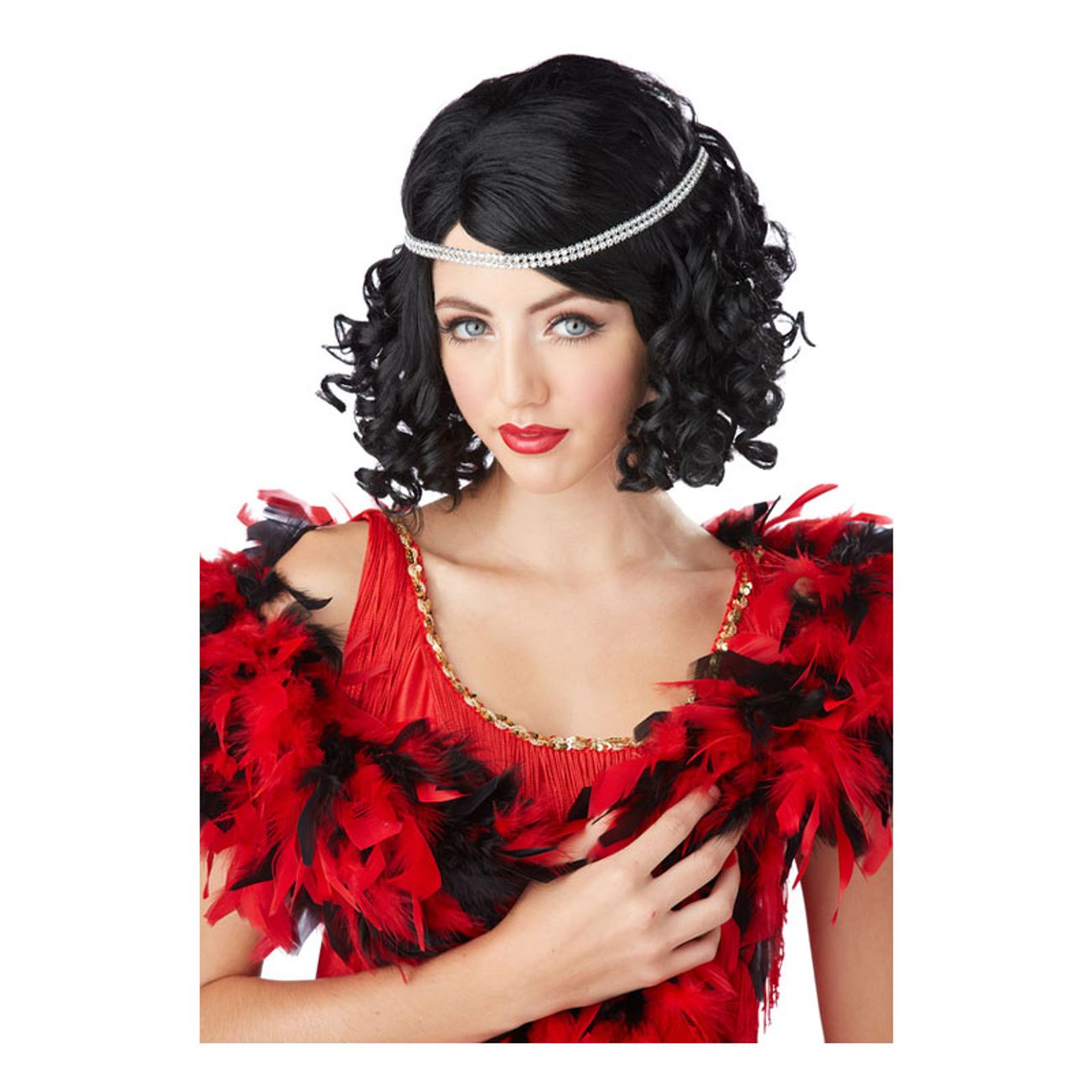 Ritzy Svart Peruk | Partykungen