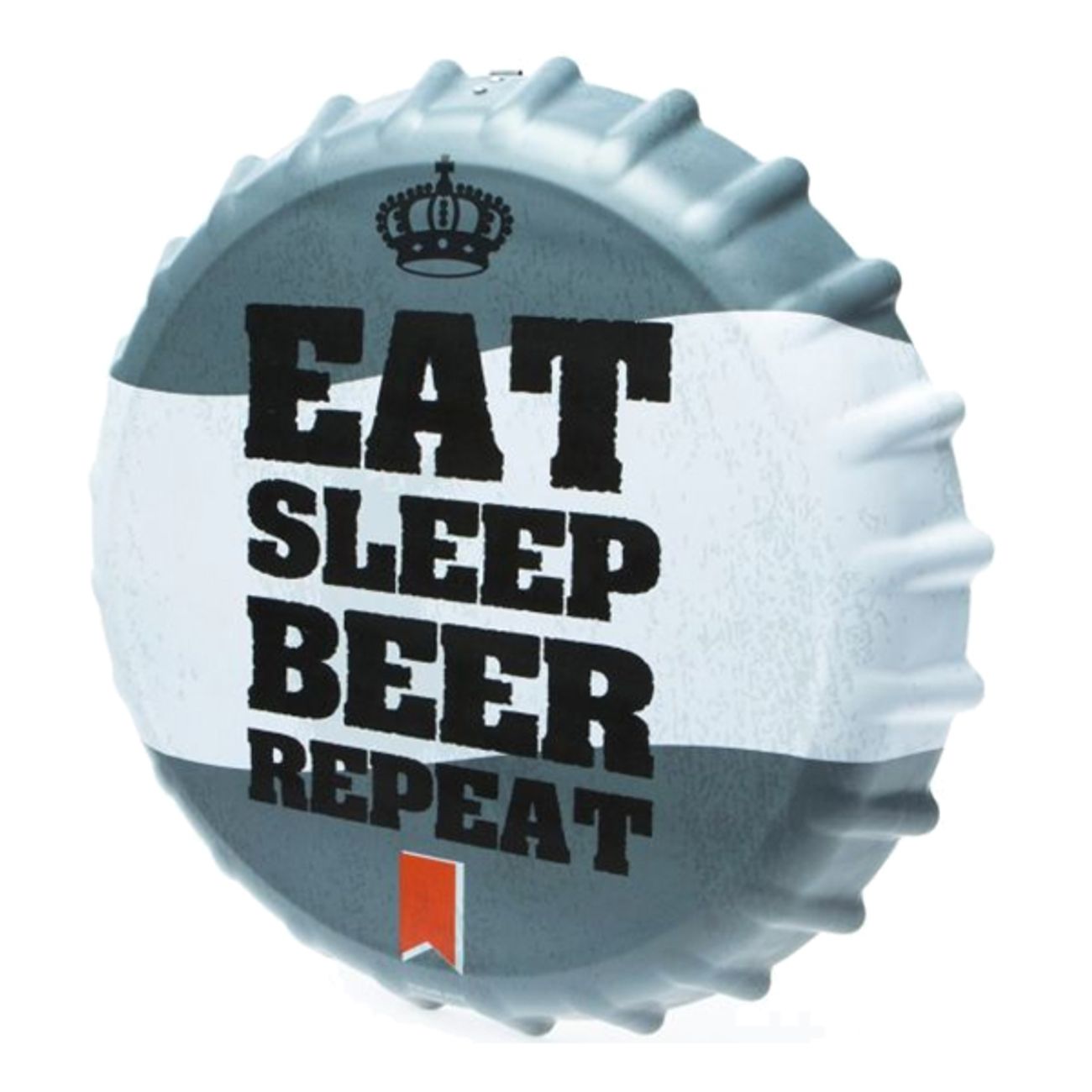 Skilt Kork Eat Sleep Beer Repeat | Partyking