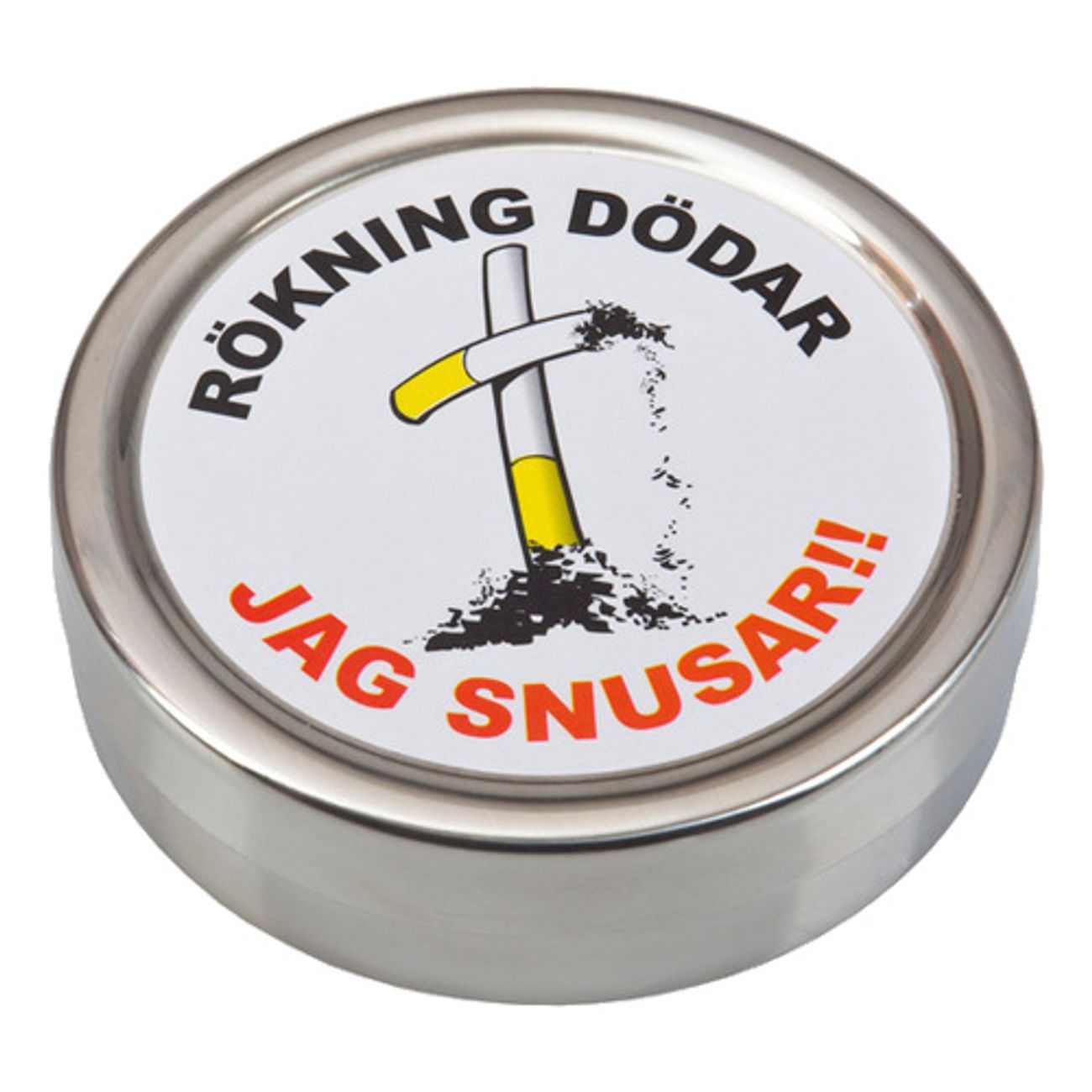 Snusdosa Rökning dödar | Partykungen