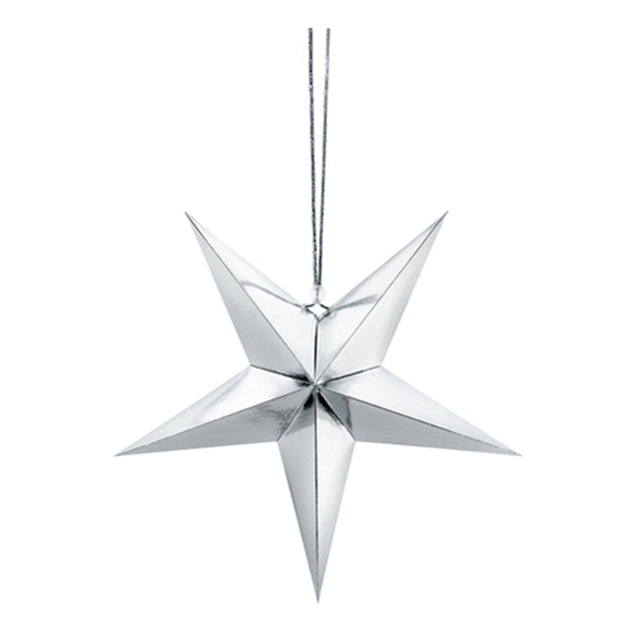 Tähti Pahvista Hopea Metalli | Partyking.fi