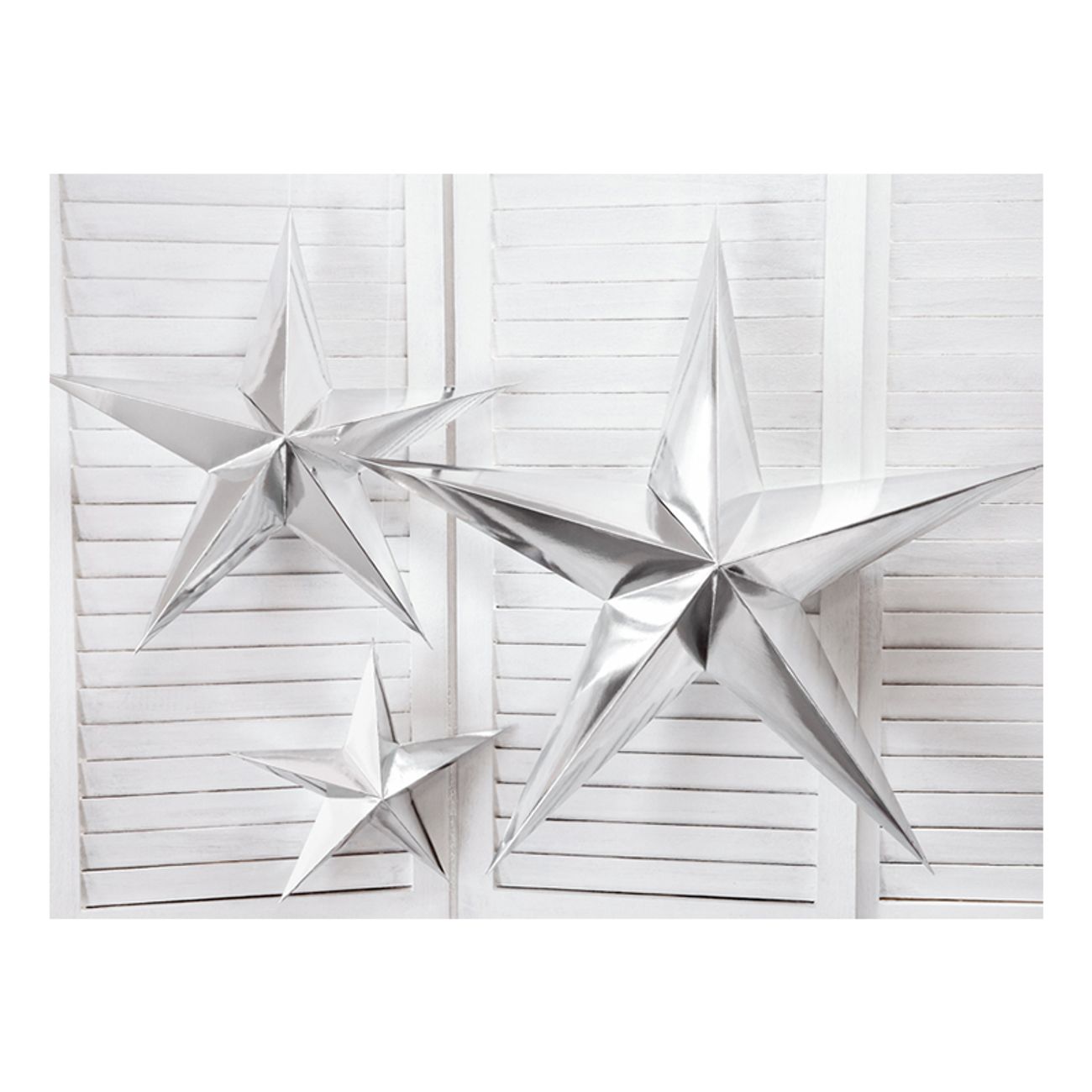 Tähti Pahvista Hopea Metalli | Partyking.fi