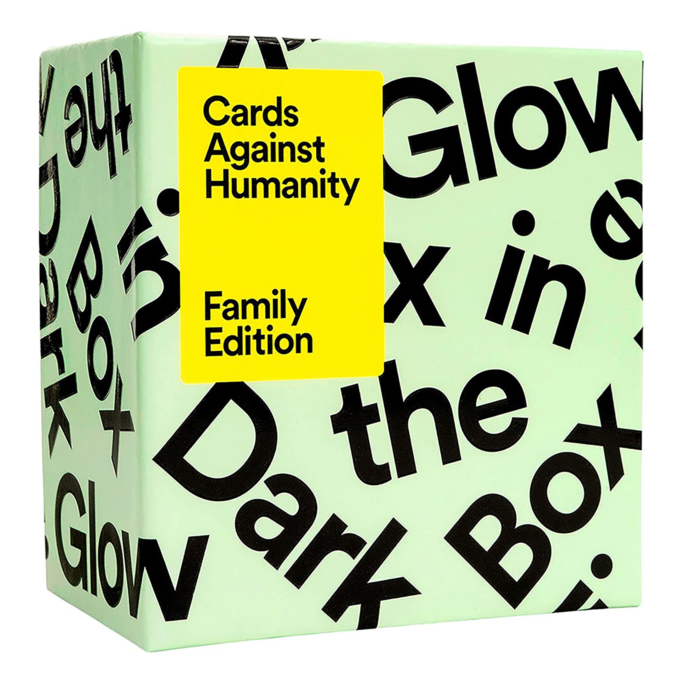 Cards Against Humanity Family Edition Glow In The Dark Box Present
