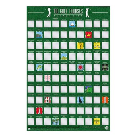 100 Golf Courses Bucket List Skraptavla | Partykungen