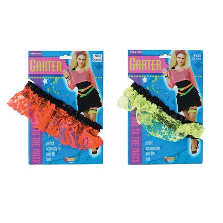 80-tals Strumpeband Neon | Partykungen