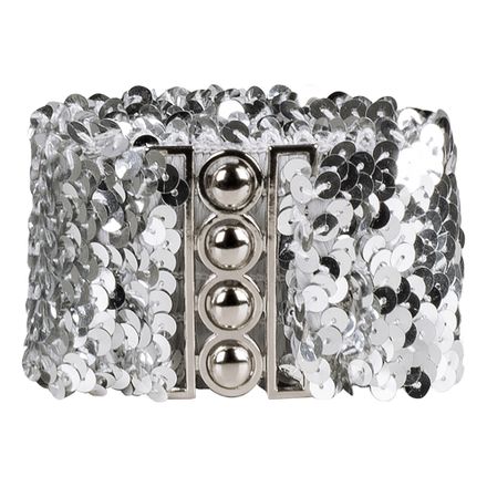 Bälte med Paljetter Silver | Partykungen
