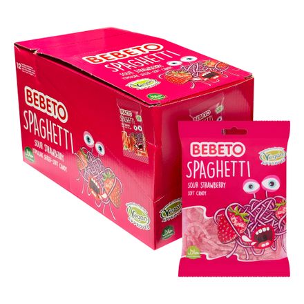 Bebeto Spaghetti Strawberry Storpack | Partykungen