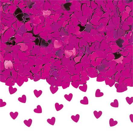 Bordskonfetti Hjärtan Rosa Metallic | Partykungen