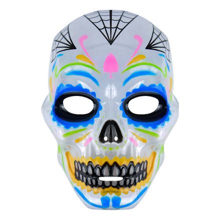Day of the Dead Mask i Plast | Partykungen