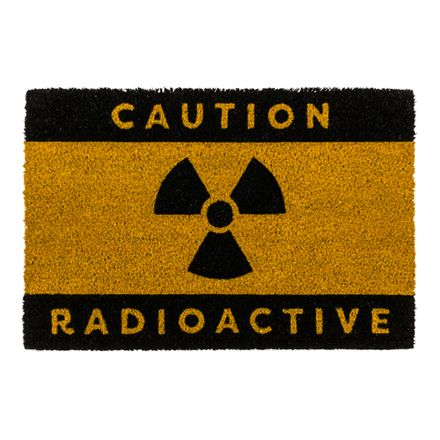 Dørmåtte Caution Radioactive | Partyking