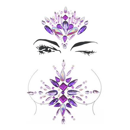 Face and Body Jewels Lilla | Partyking