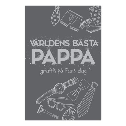 Fars Dag Kort Dobbelt Världens Bästa Pappa | Partykungen