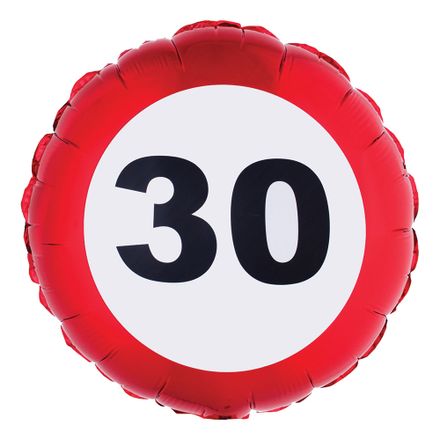 Folieballong Trafikkskilt 30 | Partyking