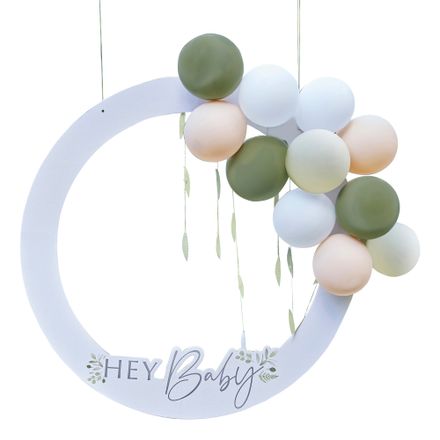 Foto Booth Ram Hey Baby med Ballonger | Partykungen