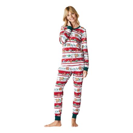 Julelandskab Julepyjamas Dame | Partyking