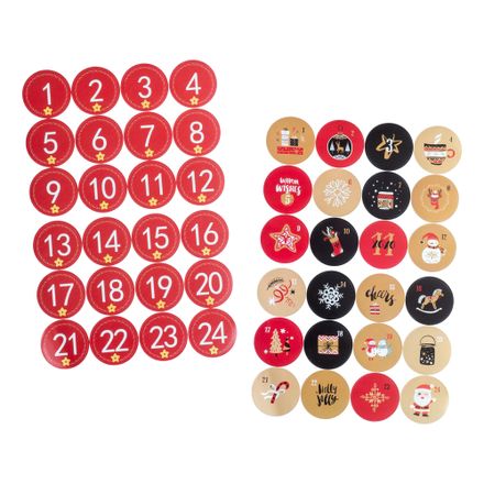 Julstickers Siffror | Partykungen