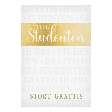 Kort Studenten Stort Grattis | Partykungen