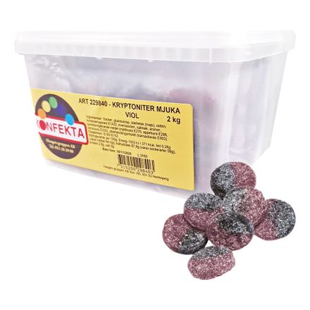 Kryptoniter Mjuka Viol Storpack | Partykungen