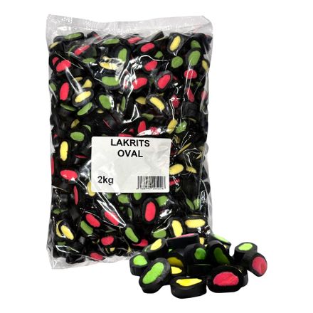 Lakrits Oval Storpack | Partykungen