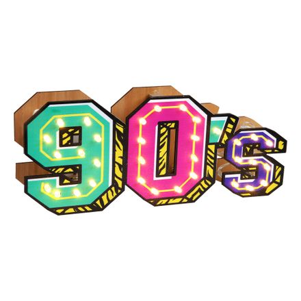 LED-Lampe 90's Party | Partyking