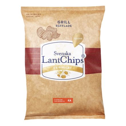 LantChips Grill Räfflade | Partykungen