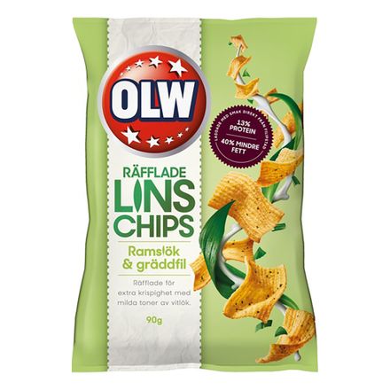 OLW Linsechips Ramsløg/Creme Fraiche | Partyking