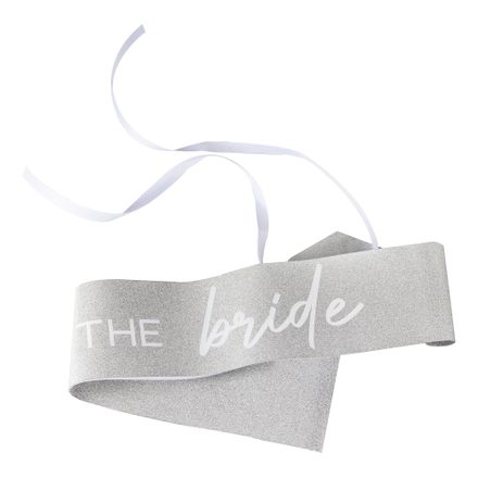 Ordensband The Bride Silver | Partykungen