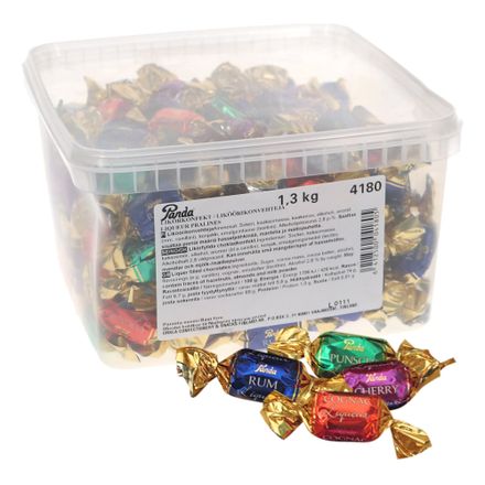 Panda Liquer Fill Chocolates Suurpakkaus | Partyking.fi