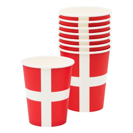 Pappersmuggar Danska Flaggan | Partykungen