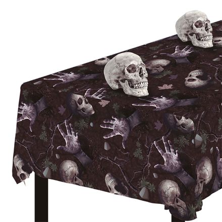 Plastduk Halloween Kyrkogård | Partykungen