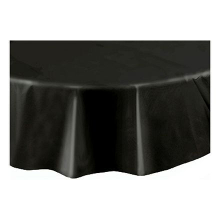 Plastduk Rund Svart | Partykungen
