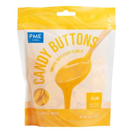PME Candy Buttons Gul | Partyking