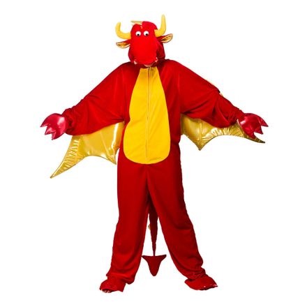 Röd Drake Deluxe Maskeraddräkt | Partykungen