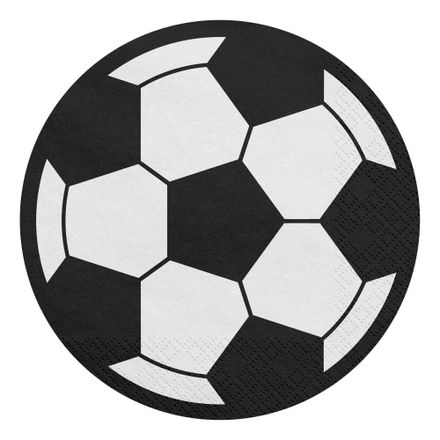 Servietter Fodbold Runde | Partyking