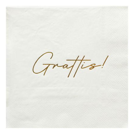 Servietter Grattis! | Partyking