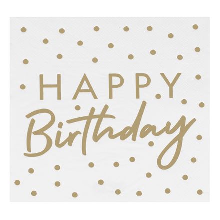 Servetter Happy Birthday | Partykungen