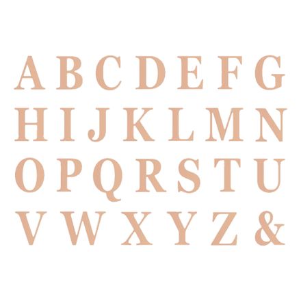 Store Selvheftende Bokstaver Roségull | Partyking