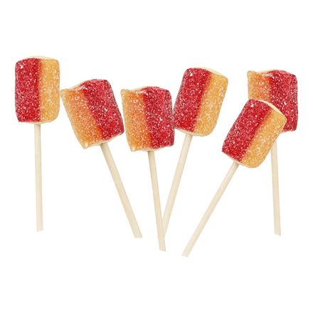 Sockrade Tutti-Frutti Klubbor i Kartong | Partykungen