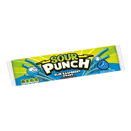 Sour Punch Blue Raspberry Straws | Partykungen