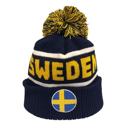 Strikket Hue Pom Pom Sweden | Partyking