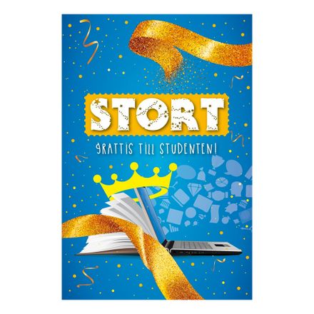 Studentkort Stort Grattis Till Studenten | Partykungen