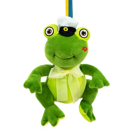 Studentnalle Groda med Blå/Gult Band | Partykungen