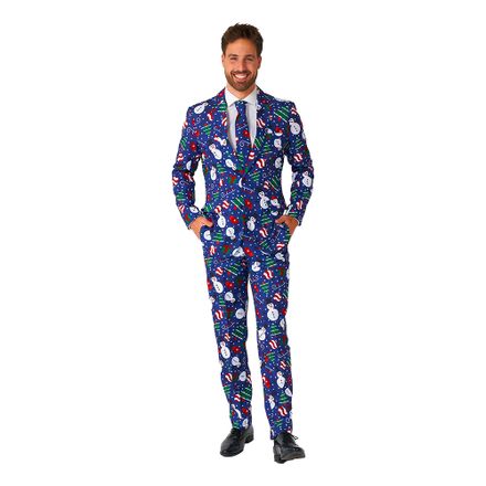 Suitmeister Christmas Snowman Blå Kostym | Partykungen