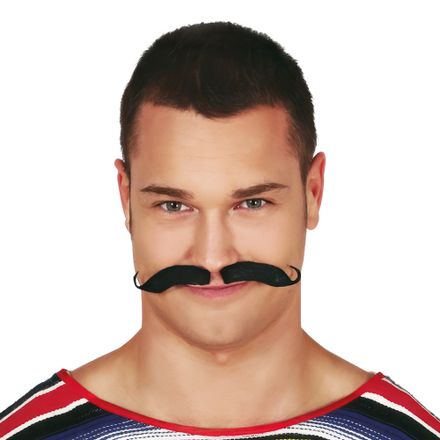 Sort Overskæg | Partyking