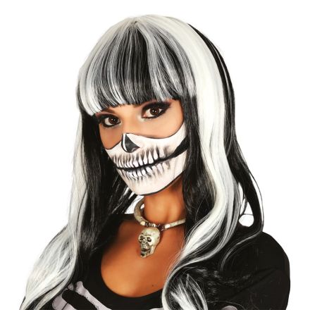 Svart/Vit Peruk Dam | Partykungen