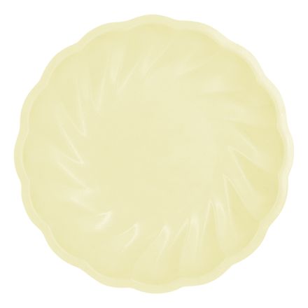 Tallrikar Runda Vert Decor Gul | Partykungen