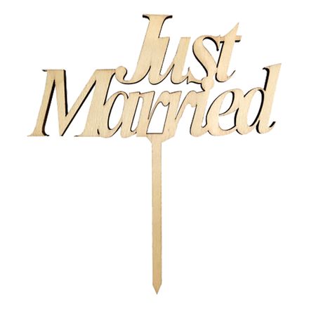 Kakedekorasjon Just Married Tre | Partyking